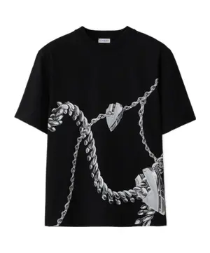 Burberry Shield Hardware Crewneck T-shirt - Black