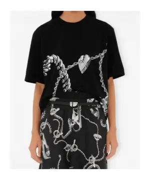 Burberry Shield Hardware Crewneck T-shirt - Black