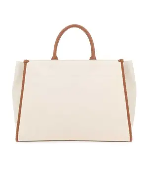 LANVIN Logo Printed Top Handle Bag