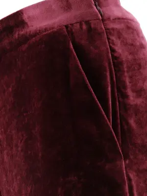 Etro Wide-leg Velvet Palazzo Trousers - Black
