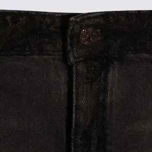 Blumarine Wide Leg Jeans With Lace Details