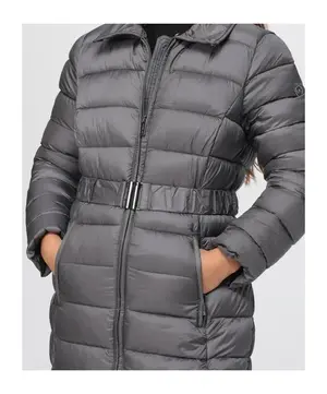 Michael Kors Packable Quilted Puffer Coat With Belt