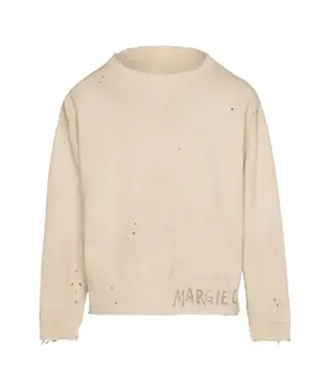 MAISON MARGIELA Distressed Crewneck Sweatshirt - No