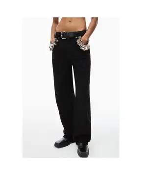 Alexander Wang Belted Wide-leg Jeans