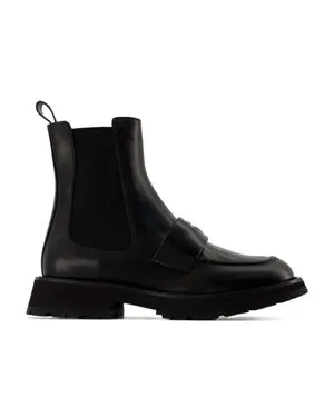 Alexander McQueen Punk Buckle Pointed Toe Mules