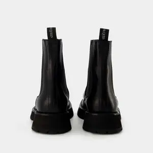 Alexander McQueen Punk Buckle Pointed Toe Mules