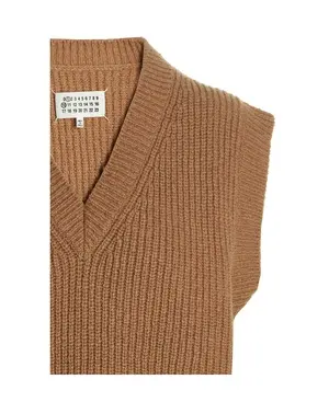 MAISON MARGIELA V-neck Knitted Vest