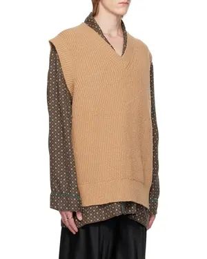 MAISON MARGIELA V-neck Knitted Vest
