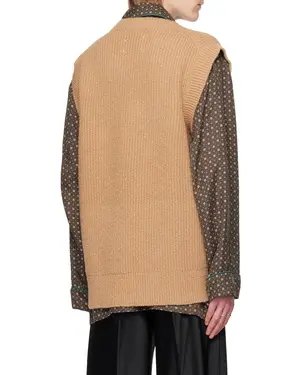 MAISON MARGIELA V-neck Knitted Vest