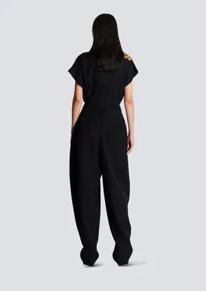 Balmain High Waist Baggy Trousers