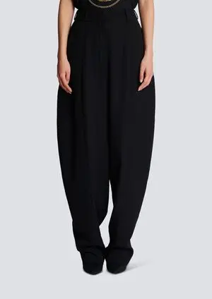 Balmain High Waist Baggy Trousers