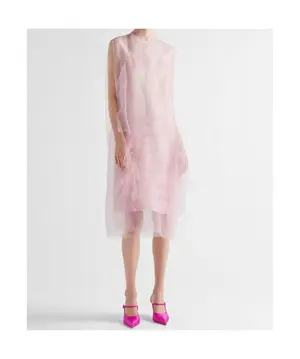 Prada Sleeveless Technical Voile Dress