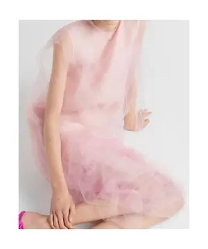 Prada Sleeveless Technical Voile Dress