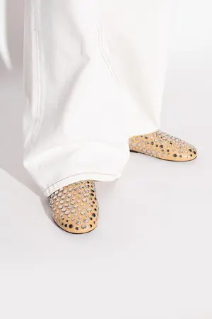 Tory Burch Leather Studded Flat Mules