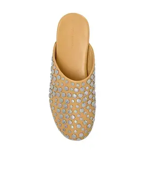 Tory Burch Leather Studded Flat Mules