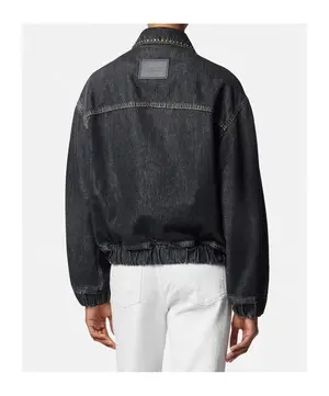 Versace Embellished Denim Blouson