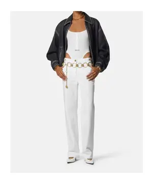 Versace Embellished Denim Blouson