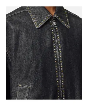 Versace Embellished Denim Blouson