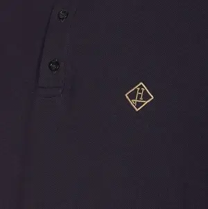 Herno Logo Embroidered Basic Polo Shirt - Black