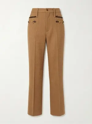 Gucci Horsebit Detailed Tailored Trousers