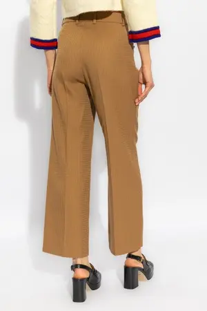 Gucci Horsebit Detailed Tailored Trousers