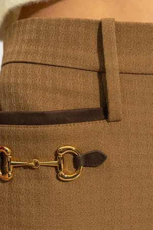 Gucci Horsebit Detailed Tailored Trousers