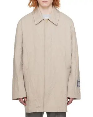 Acne Studios Crinkled Buttoned Trench Coat