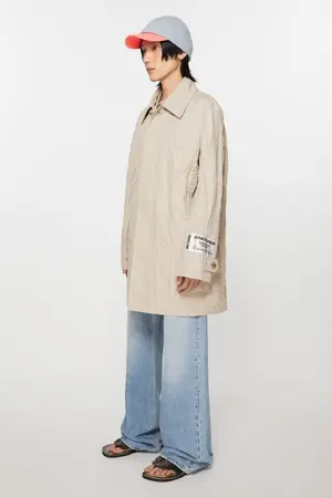 Acne Studios Crinkled Buttoned Trench Coat