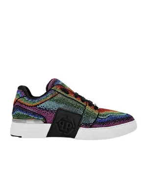 Philipp Plein Embellished Rainbow Hexagon Low-top Sneakers