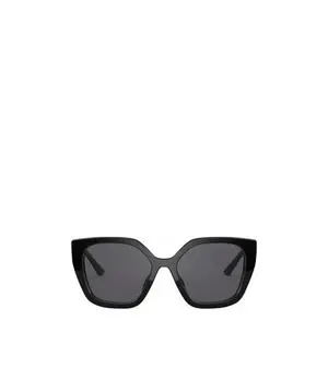 Prada Logo Cat Eye Frame Sunglasses - Black