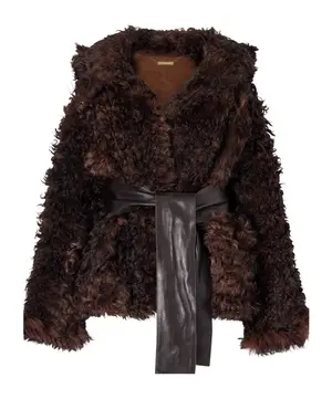 Nour Hammour Shearling Coats