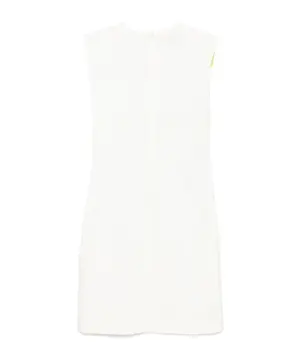Moschino Sleeveless Crew Neck Graphic Detail Dress
