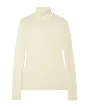 AGOLDE Long-sleeved Turtleneck T-shirt - Off White