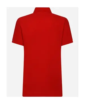 Dolce & Gabbana Logo-plaque Polo Shirt - Red