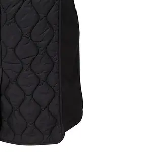 Moose Knuckles Sleeveless Quilted Vest With Drawstring Hood