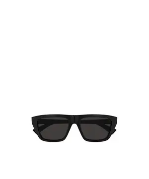 Bottega Veneta Rectangle Frame Sunglasses - Black