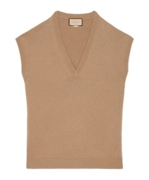 Gucci V-neck Fine Ribbed Top