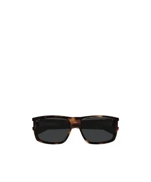 Saint Laurent Square Frame Sunglasses - Black