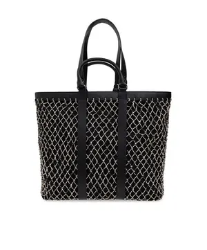 Kenzo Logo Patch Net-overlay Tote Bag