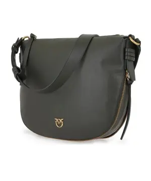 Pinko Zipped Shoulder Bag - Black