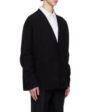 JIL SANDER V-neck Button-down Cardigan - Black