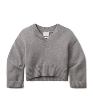 Citizens Of Humanity Gazette Puzzle V-neck Cropped Sweater