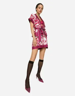 Dolce & Gabbana Majolica-printed Twill Pajama Shorts