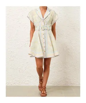Zimmermann Acacia Mini Shirt Dress