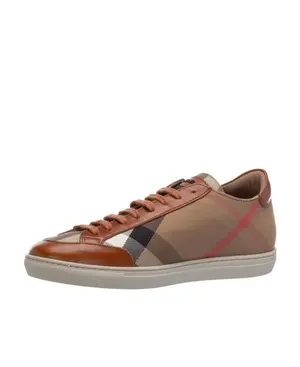 Burberry Check Lace Low-top Casual Sneakers