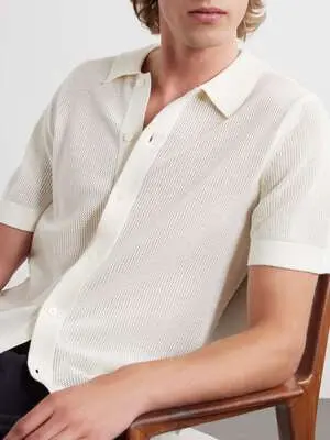 Onia Crocheted Cotton Shirt