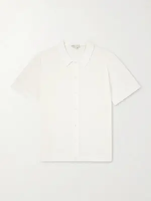 Onia Crocheted Cotton Shirt - Neutrals