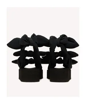 Red Valentino Bow Detailing Open-toe Platform Sandals - Black