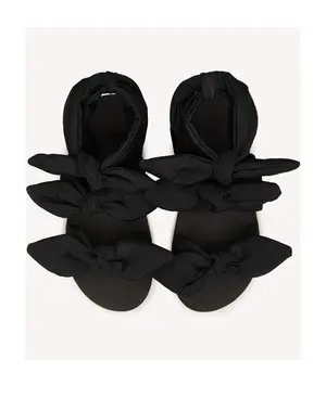 Red Valentino Bow Detailing Open-toe Platform Sandals - Black