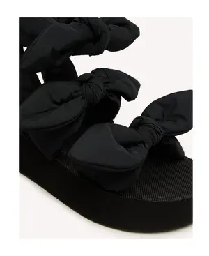 Red Valentino Bow Detailing Open-toe Platform Sandals - Black